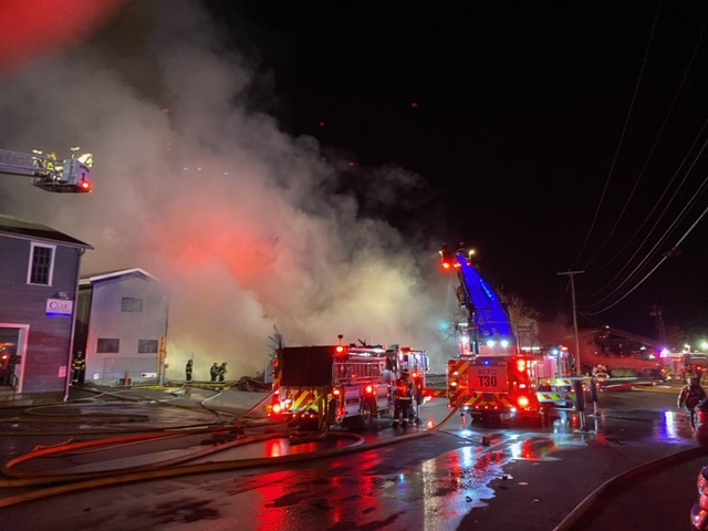 Fire ravages Montpelier lumberyard, destroys fire truck - Vermont Daily ...