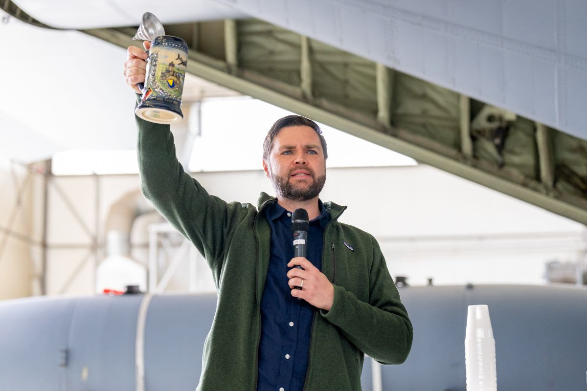 JD Vance wanted to chug a beer with the troops, but….. - Vermont Daily ...
